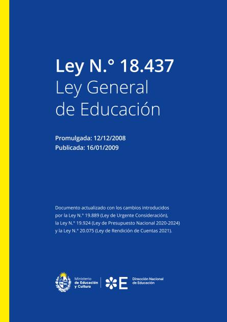 Ley General de Educación - Actualizada (2021) | MEC
